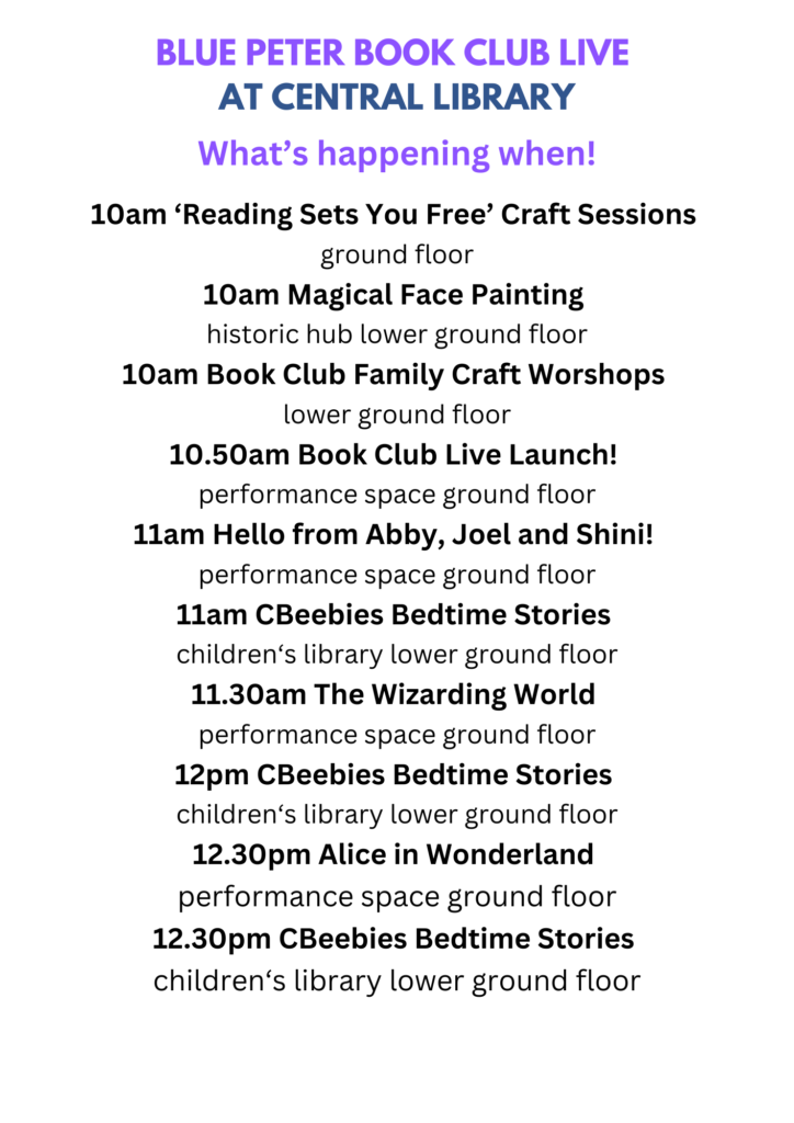 Blue Peter Book Club Live at Central Library! - Library Live