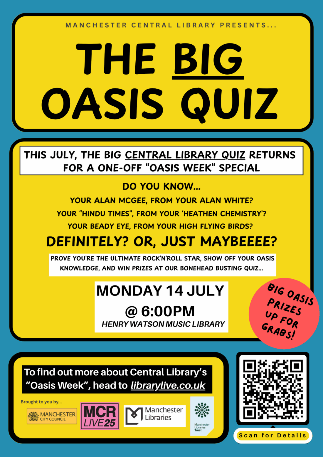 Oasis Week: The Big Oasis Quiz - Library Live